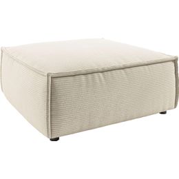 Polsterhocker 3C CANDY, B:95cm H:40cm T:95cm, beige, 88% Polyester, 12% Polyacryl, Hocker, "Matteo", passend zu "Matteo", in Cord- und Feincordbezug