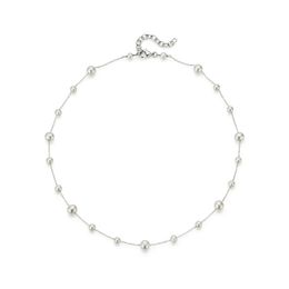 Firetti Damen Perlenkette "Schmuck Geschenk Halsschmuck Halskette Perle", Perlen Silber 925 (Sterlingsilber), L: 49, bunt, Perlen, Silber 925