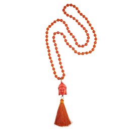 Damen Lange Kette "Nepal", orange, Basic, Collezione Alessandro, Glas, Halsketten, mit echten Glasperlen