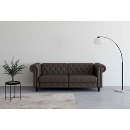 3-Sitzer DOREL HOME, B:236cm H:83cm T:87cm, grau, Sofas, "Felix, Schlafsofa 236 cm, (Liegefläche 108x190cm), Rückenlehne", 3-fach verstellbar,