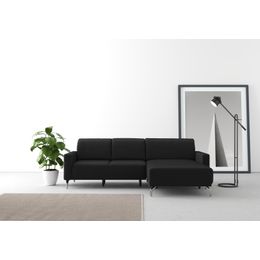 Sit & More Ecksofa SIT & MORE, B:251cm H:84cm T:163cm, schwarz, Wohnzimmer, Sofas, "Bailando L-Form", wahlweise mit Kopfteilverstellung und Vorziehsitz,