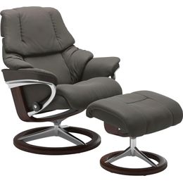 Relaxsessel stressless, B:83cm H:100cm T:76cm, grau, Leder BATICK: BATICK ist ein leicht korrigiertes, durchgef&auml;rbtes und genarbtes M&ouml;belleder, bei