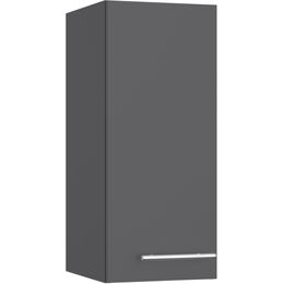 H&auml;ngeschrank Optifit, B:30cm H:70,4cm T:34,6cm, schwarz, Spanplatte, K&uuml;che, Schr&auml;nke, "Lilly", Breite 30 cm, 1 T&uuml;r, 2 Einlegeb&ouml;den
