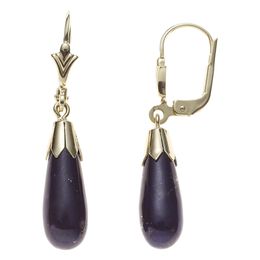 Jobo Damen Paar Ohrhänger, Gelbgold 333, gold, Gelbgold 333, Ohrringe, Tropfen 333 Gold mit Lapislazuli