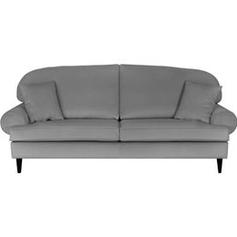 2-Sitzer Home Affaire, B:188cm H:95cm T:100cm, grau, 100% Polyester, Sofas, "Vitreux", auch im Bouclébezug, incl. Zierkissen