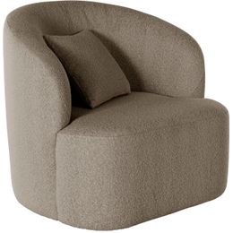 Drehsessel, B:94cm H:89cm T:94cm, beige, LeGer Home by Lena Gercke, Struktur fein 100% Polyester);Samtoptik (100% Polyester);Bouclé (100% Polyester),