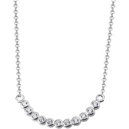 Firetti Damen Kette mit Anhänger "Schmuck Geschenk Silber 925 Halsschmuck Halskette Collier", Silber 925 (Sterlingsilber), L: 45 B: 1,5mm, silber,