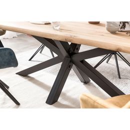 Esstisch Home Affaire, B:240cm H:77cm T:100cm, beige, Garten, Tische, "Hudson", erweiterbar durch Ansteckplatte Hudson