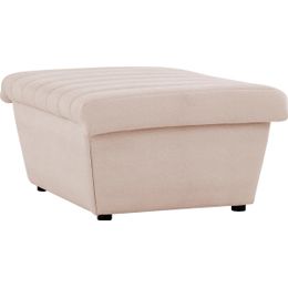 Hocker, B:90cm H:43cm T:105cm, beige, LOOKS by Wolfgang Joop, 100% Polyester, Wohnzimmer, Hocker, "LOOKS VIII", Quersteppung, passend zur Serie LOOKS