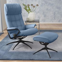 Relaxsessel stressless, B:80cm H:116cm T:71cm, blau, Leder BATICK: durchgefärbtes und genarbtes Möbelleder;Leder PALOMA: durchgefärbtes