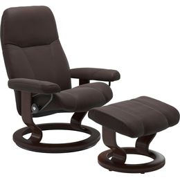 Relaxsessel stressless, B:72cm H:94cm T:70cm, braun, Leder BATICK: BATICK ist ein leicht korrigiertes, durchgef&auml;rbtes und genarbtes M&ouml;belleder, bei