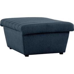 Hocker, B:90cm H:43cm T:105cm, blau, LOOKS by Wolfgang Joop, 100% Polyester, Wohnzimmer, Hocker, "LOOKS VIII", Quersteppung, passend zur Serie LOOKS