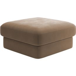 Polsterhocker RAUM.ID, B:97cm H:46cm T:97cm, braun, 100% Polyester, Hocker, "Innovid"