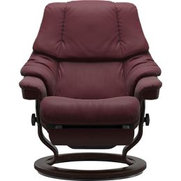 Relaxsessel stressless, B:88cm H:98cm T:77cm, rot, Leder BATICK: BATICK ist ein leicht korrigiertes, durchgefärbtes und genarbtes Möbelleder, bei dem