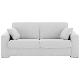 Schlafsofa Home Affaire, B:200cm H:85cm T:100cm, grau, Struktur/Luxus-Microfaser (100% Polyester);Struktur fein ( 100% Polyester), Wohnzimmer, Sofas,