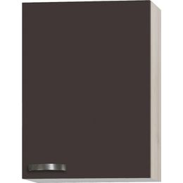 H&auml;ngeschrank Optifit, B:60cm H:89,6cm T:34,6cm, grau, K&uuml;che, Schr&auml;nke, "Faro", mit Metallgriff, Breite 60 cm