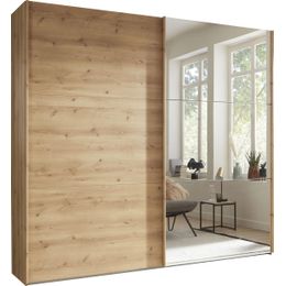 Schwebet&uuml;renschrank Wiemann, B:197,3cm H:236cm T:67cm, braun, Glas, Holzwerkstoff, Schr&auml;nke, "Korfu", hochwertige Beschl&auml;ge