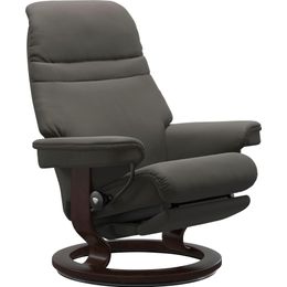 Relaxsessel stressless, B:88cm H:103cm T:78cm, grau, Leder BATICK: BATICK ist ein leicht korrigiertes, durchgefärbtes und genarbtes Möbelleder, bei