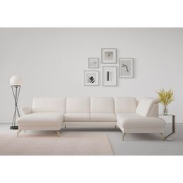 Sit & More Wohnlandschaft SIT & MORE, B:338cm H:84cm T:207cm, beige, Sofas, "Fashion U-Form", wahlweise mit Kopfteilverstellung, Vorziehsitz, motorisch,