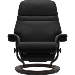 Relaxsessel stressless, B:79cm H:103cm T:78cm, schwarz, Leder BATICK: BATICK ist ein leicht korrigiertes, durchgefärbtes und genarbtes Möbelleder,