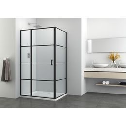 Dusch-Pendelt&uuml;r Sanotechnik, H:195cm, schwarz, Duscht&uuml;ren, "Elite Black", 118-120 cm Breite