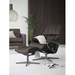 Relaxsessel stressless, B:79cm H:99cm T:75cm, braun, Leder BATICK: BATICK ist ein leicht korrigiertes, durchgefärbtes und genarbtes Möbelleder, bei
