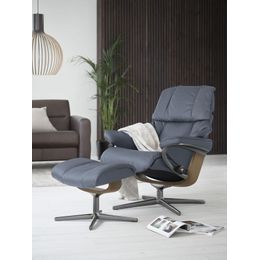 Relaxsessel stressless, B:79cm H:99cm T:75cm, blau, Leder PALOMA: PALOMA ist ein durchgefärbtes Semianilin-Möbelleder mit natürlicher Narbung.,