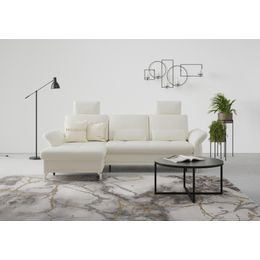 Ecksofa Inosign, B:275cm H:89cm T:175cm, beige, 98%Polyester, 2%Polyamid, Wohnzimmer, Sofas, "Palm Beach L-Form", Federkern, mit