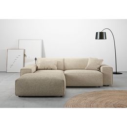 Ecksofa Andas, B:234cm H:71cm T:191cm, beige, 96% Polyester, 4% Polyacryl, Wohnzimmer, Sofas, "Glimminge L-Form auch in Breitcord, Feincord + Easy