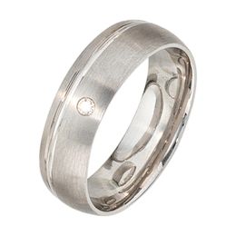 Jobo Damen Silberring, 50, Silber 925 (Sterlingsilber), silber, Silber 925 (Sterlingsilber), Fingerringe, 925 Silber mit Zirkonia