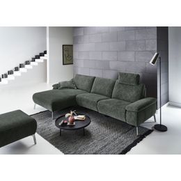 Ecksofa Inosign, B:297cm H:85cm T:90cm, grau, Chenille (59, 7% Polyester, 34, 4% Polyacryl, 5, 9% Viskose), Wohnzimmer, Sofas, "Bellini L-Form",