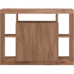 Sideboard Inosign, B:134cm H:102cm T:42cm, braun, Wohnzimmer, Sideboards, "Rimini", Breite 134 cm