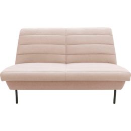 2-Sitzer, B:145cm H:92cm T:103cm, beige, LOOKS by Wolfgang Joop, 100% Polyester, Sofas, "LOOKS IX", Quersteppung, ohne Armlehnen