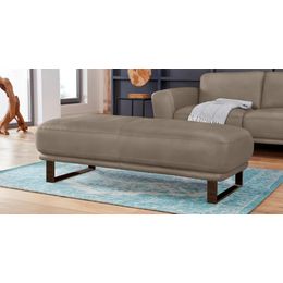 Hocker W.Schillig, B:141cm H:42cm T:61cm, braun, Garten, Hocker, "montanaa", mit Metallkufen in Bronze pulverbeschichtet, Breite 141 cm