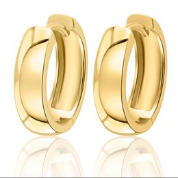 ONE ELEMENT Damen Paar Creolen "Ohrringe Creolen aus 333 Gelbgold &Oslash; 15,0 x 4,0 mm", Damen, Gelbgold 333 Gold, gold, Gelbgold 333, Gold, Ohrringe,