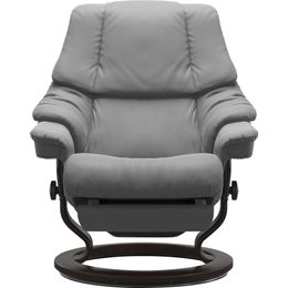 Relaxsessel stressless, B:88cm H:98cm T:77cm, grau, Leder BATICK: BATICK ist ein leicht korrigiertes, durchgefärbtes und genarbtes Möbelleder, bei