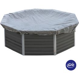 Pool-Abdeckplane GRE, B:460cm L:460cm, grau, Polyvinylchlorid (PVC), Planen, "Winterabdeckplane", f&uuml;r Compositepools