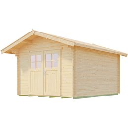 Gartenhaus Weka, beige, Gartenh&auml;user, "Premium28 natur"