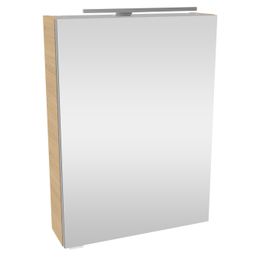 Spiegelschrank Fackelmann, B:50cm H:68cm T:15,3cm, silber, Badezimmer, Schr&auml;nke, Badm&ouml;bel
