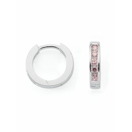 Adelia&acute;s ADELIA ́S Damen Paar Ohrh&auml;nger "1 Paar 925 Silber Ohrringe / Creolen mit Zirkonia &Oslash; 12,2 mm", Damen, Silber 925 (Sterlingsilber), bunt, Silber 925