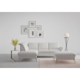 Sit & More Ecksofa SIT & MORE, B:250cm H:84cm T:207cm, grau, Wohnzimmer, Sofas, "Fashion L-Form", wahlweise mit Kopfteilverstellung, Vorziehsitz, motorisch,
