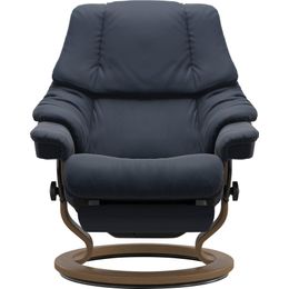 Relaxsessel stressless, B:79cm H:98cm T:78cm, blau, Leder BATICK: BATICK ist ein leicht korrigiertes, durchgef&auml;rbtes und genarbtes M&ouml;belleder, bei