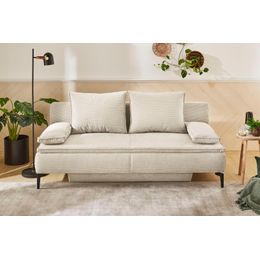 Jockenhöfer Schlafsofa, B:199cm T:100cm, beige, JOCKENHÖFER GRUPPE, Korpus: 100% Polyester;Kissen: 100% Polyester, Kinderzimmer, Sofas, "Jonas", als