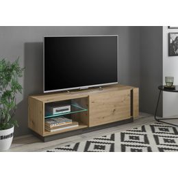 Lowboard Inosign, B:138cm H:46cm T:40cm, braun, Wohnzimmer, Sideboards, "CLAiR Lowboard 31", Breite 138 cm