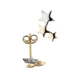 Jobo Damen Paar Ohrstecker "Stern-Ohrringe", Gelbgold 333, gold, Gelbgold 333, Ohrringe, 333 Gold bicolor