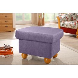 Hocker Home Affaire, B:62cm H:45cm T:50cm, lila, Chenille (70% Polyacryl, 30% Polyester);Chenille (70% Polyacryl, 30% Polyester) auf Korpus und