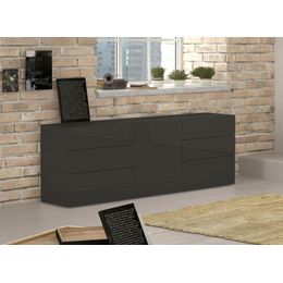 Sideboard Inosign, B:170cm H:60cm T:40cm, grau, Wohnzimmer, Sideboards, "Metis", Breite 170 cm