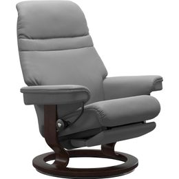 Relaxsessel stressless, B:88cm H:103cm T:78cm, grau, Leder BATICK: BATICK ist ein leicht korrigiertes, durchgefärbtes und genarbtes Möbelleder, bei