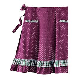 Classic Basics Damen Kochsch&uuml;rze, lila, Baumwolle, Sch&uuml;rzen