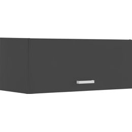 Klapphängeschrank Optifit, B:90cm H:35,2cm T:34,9cm, grau, Holzwerkstoff, Schränke, "Parma", Breite 90 cm